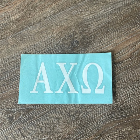 Other | Axo Alpha Chi Omega Car Sticker | Poshmark